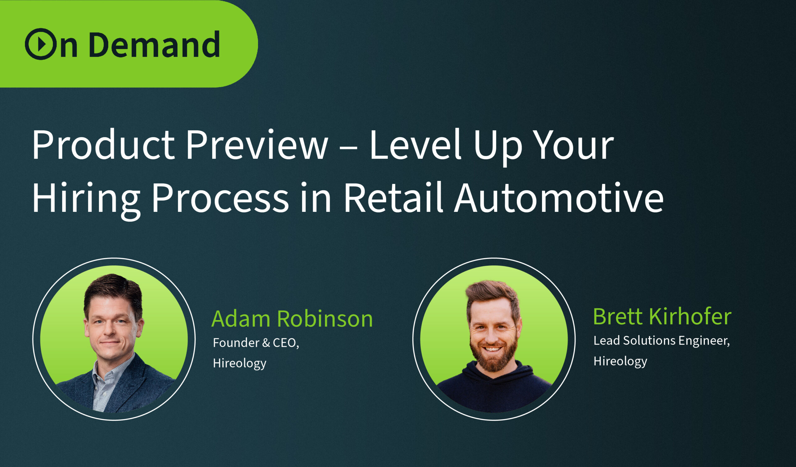 Product Preview - Level Up Your Hiring Process in Retail Automotive